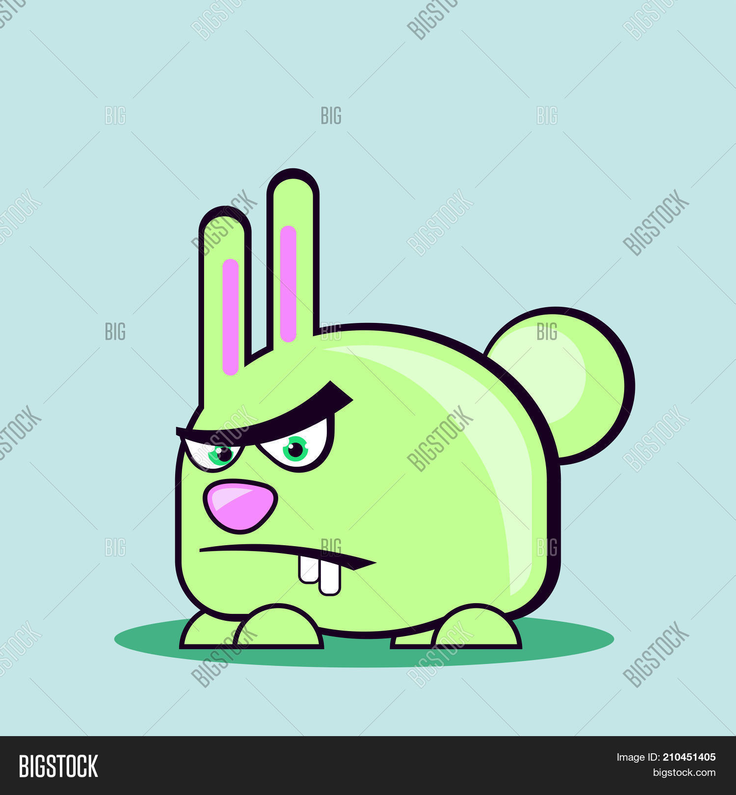 Angry Bunny Vector Vector & Photo (Free Trial) | Bigstock