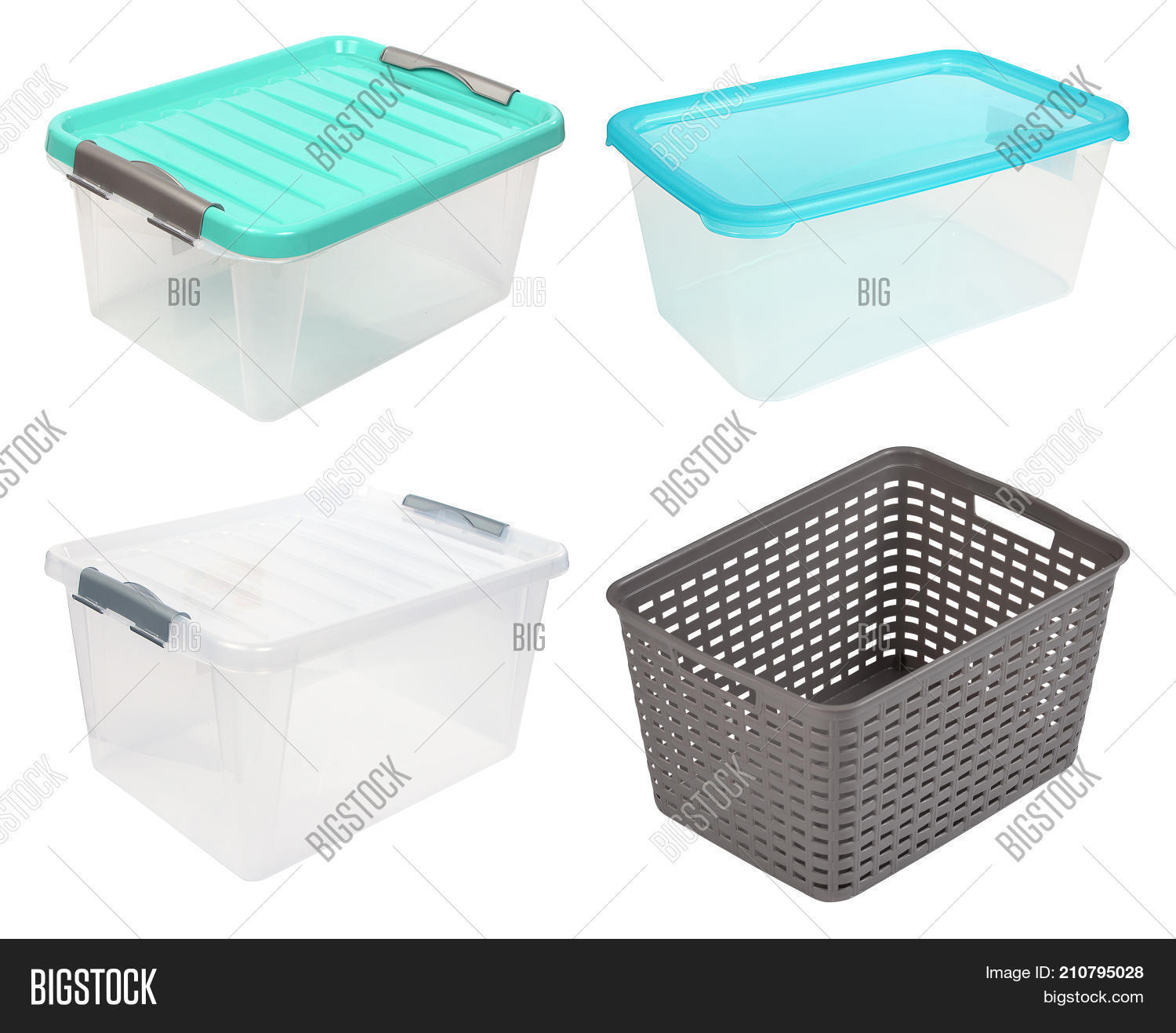 Plastic Boxes Isolated Image & Photo (Free Trial) | Bigstock