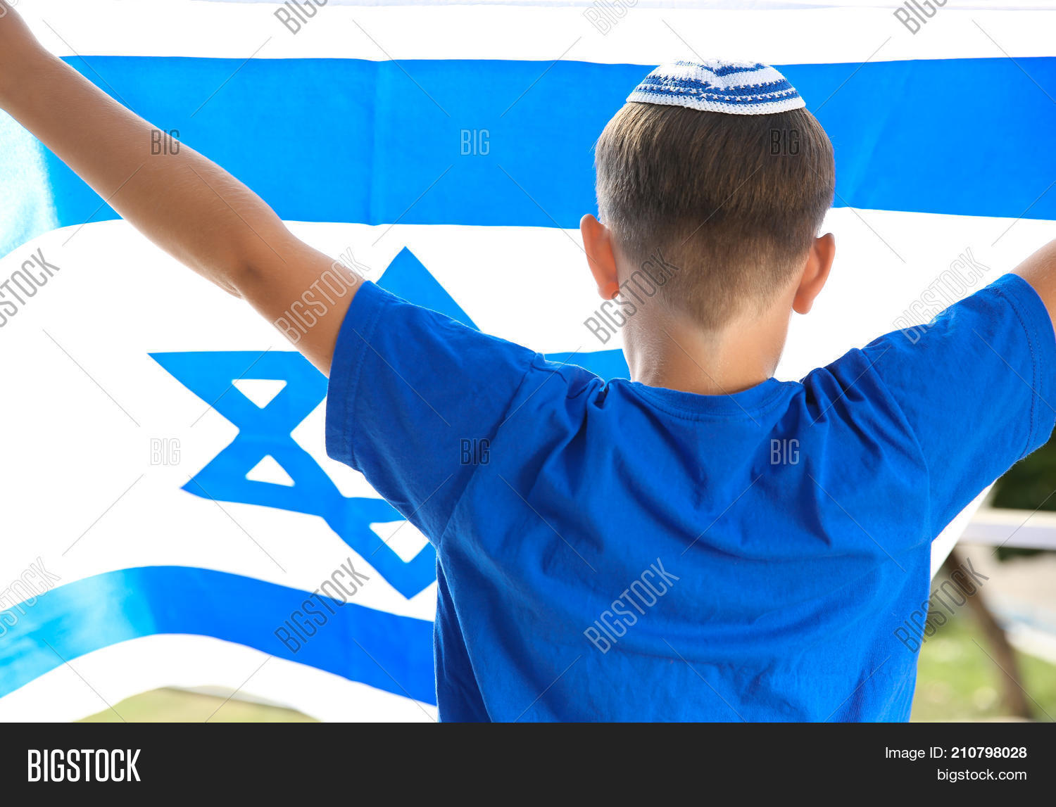 Cute Boy Big Flag Image & Photo (Free Trial) | Bigstock