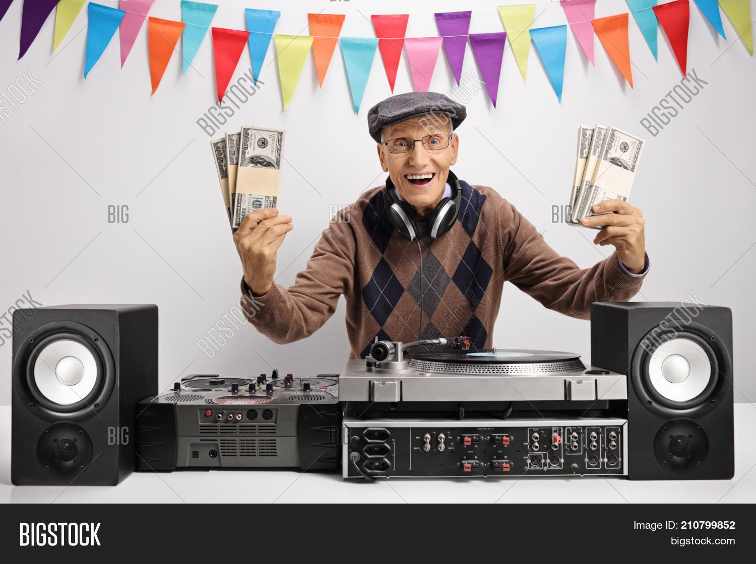 Cheerful Elderly DJ Image & Photo (Free Trial) | Bigstock