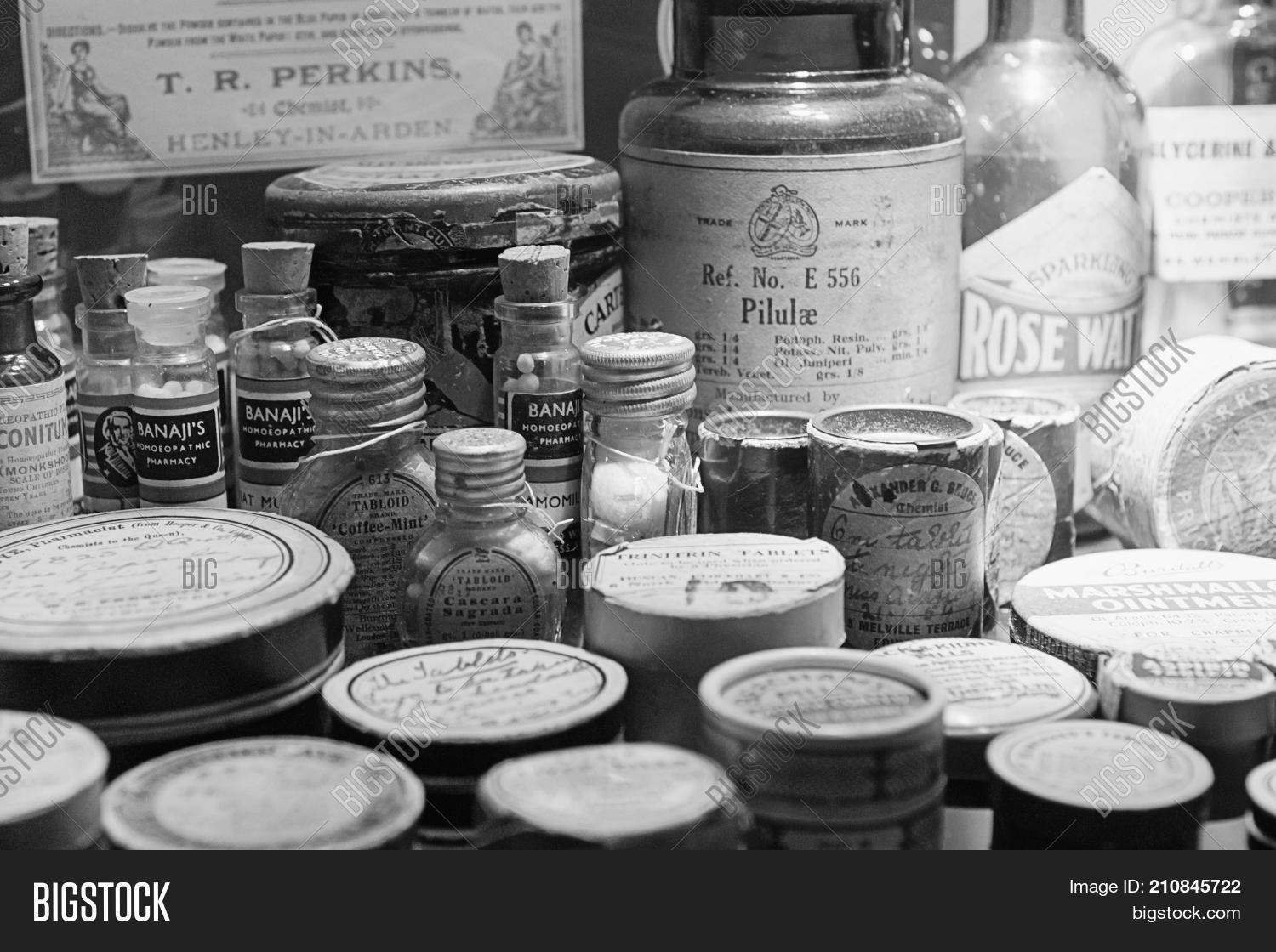 Old Pill Bottles Old Image & Photo (Free Trial) | Bigstock