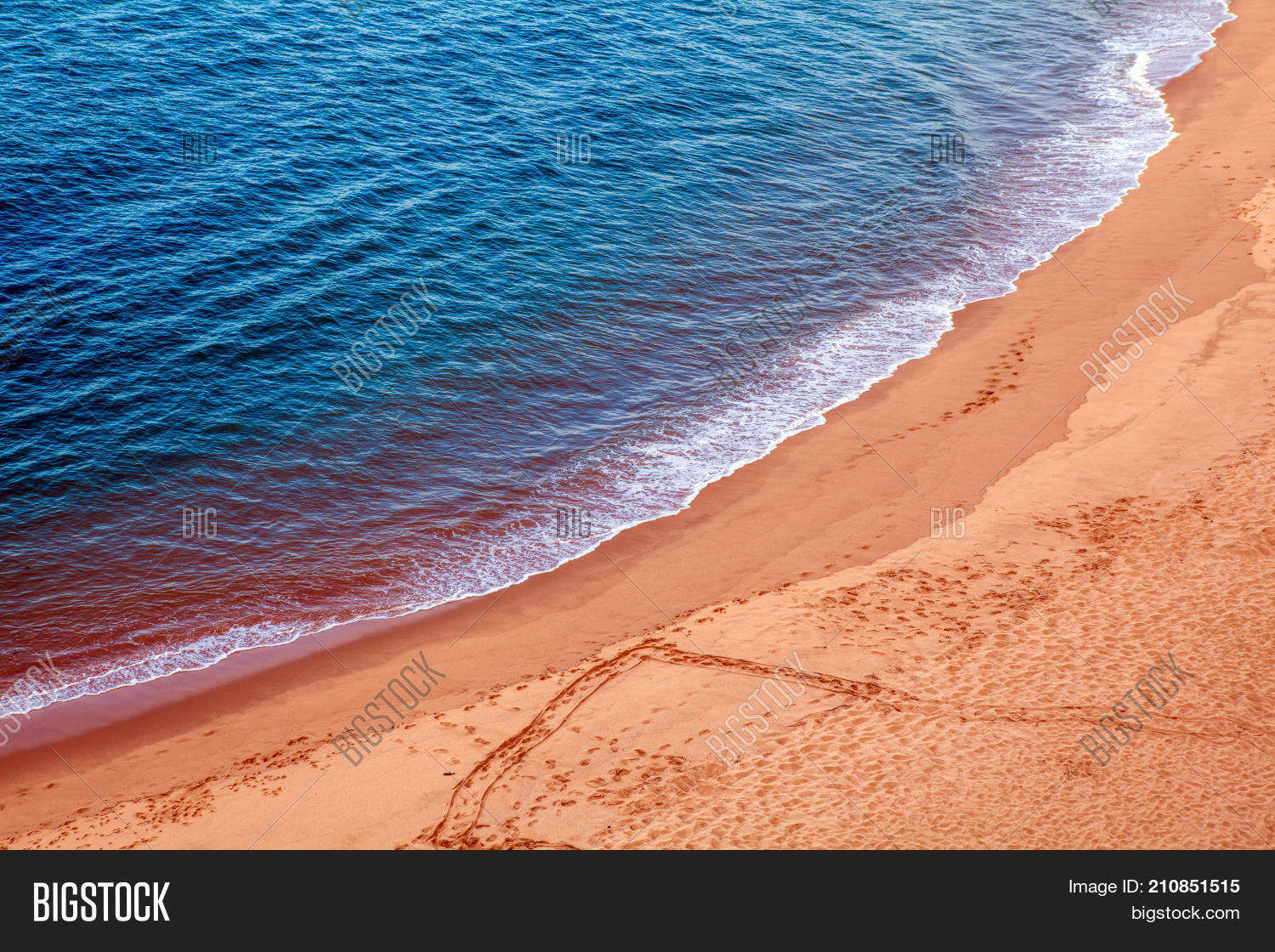 Wave On Sand Beach Image & Photo (Free Trial) | Bigstock