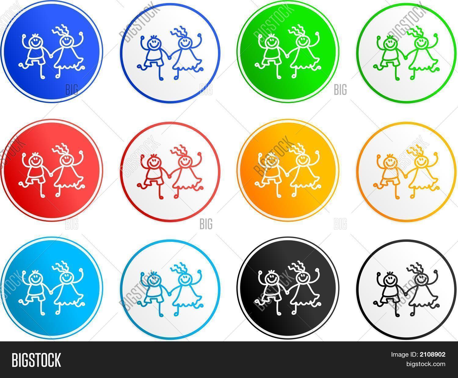 Kid Sign Icons Image & Photo (Free Trial) | Bigstock