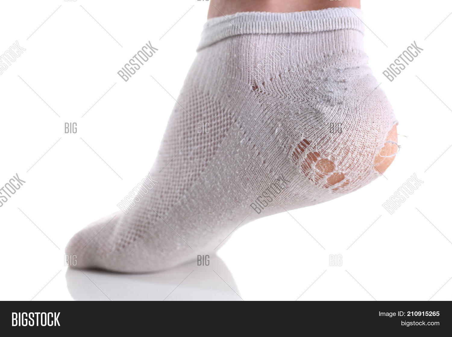 Ripped White Sock On Image & Photo (Free Trial) | Bigstock