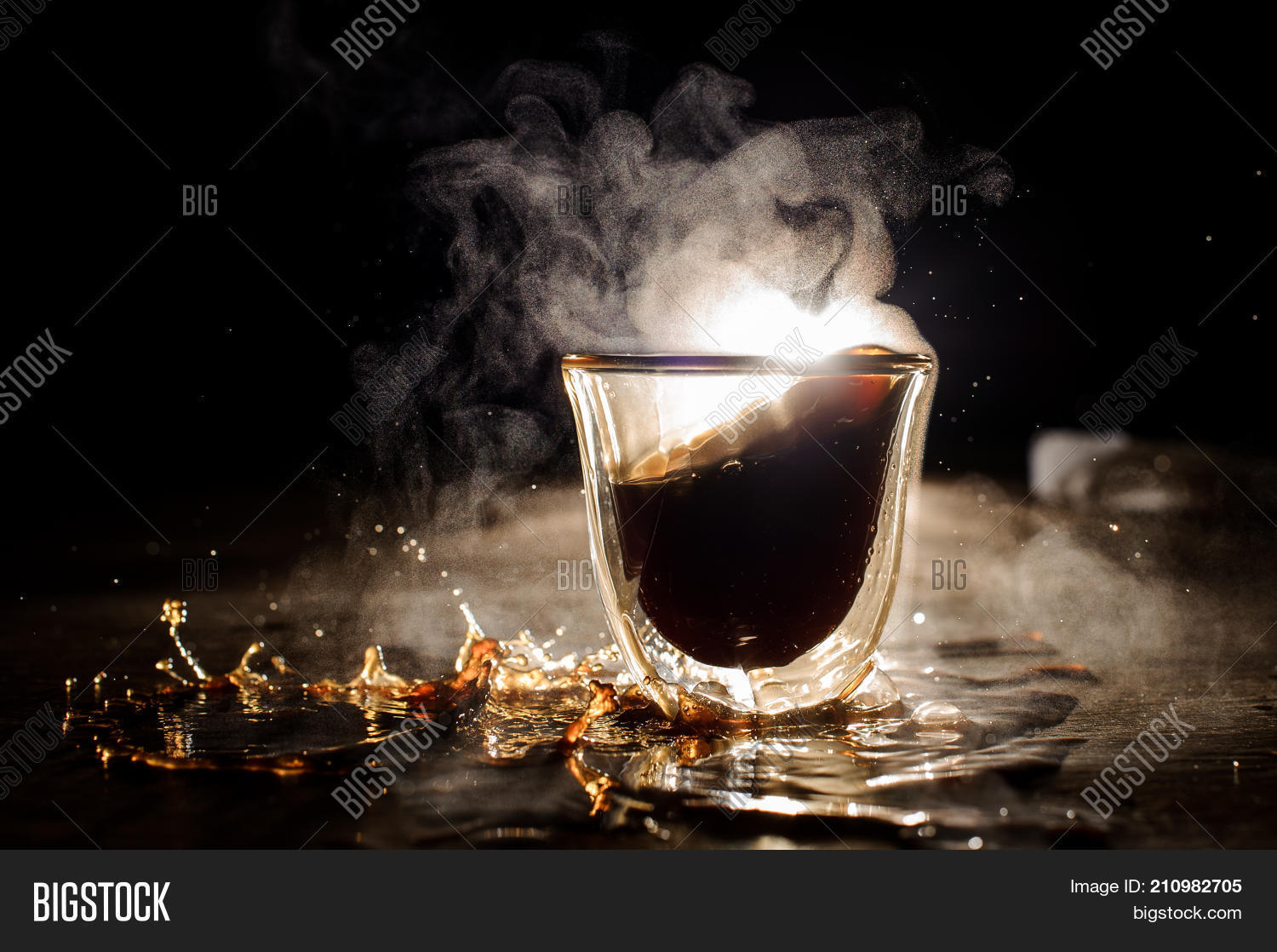 Spilled Glass Cup Hot Image & Photo (Free Trial) | Bigstock