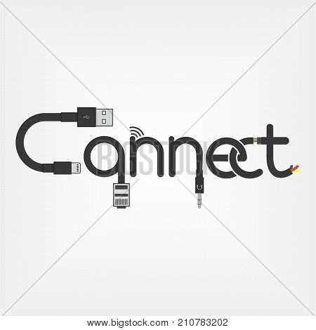 Connect Logo Concept Vector & Photo (Free Trial) | Bigstock