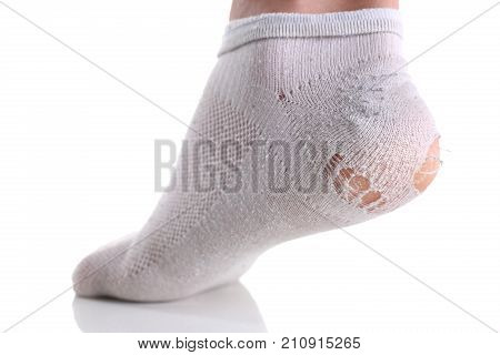 Ripped White Sock On Image & Photo (Free Trial) | Bigstock