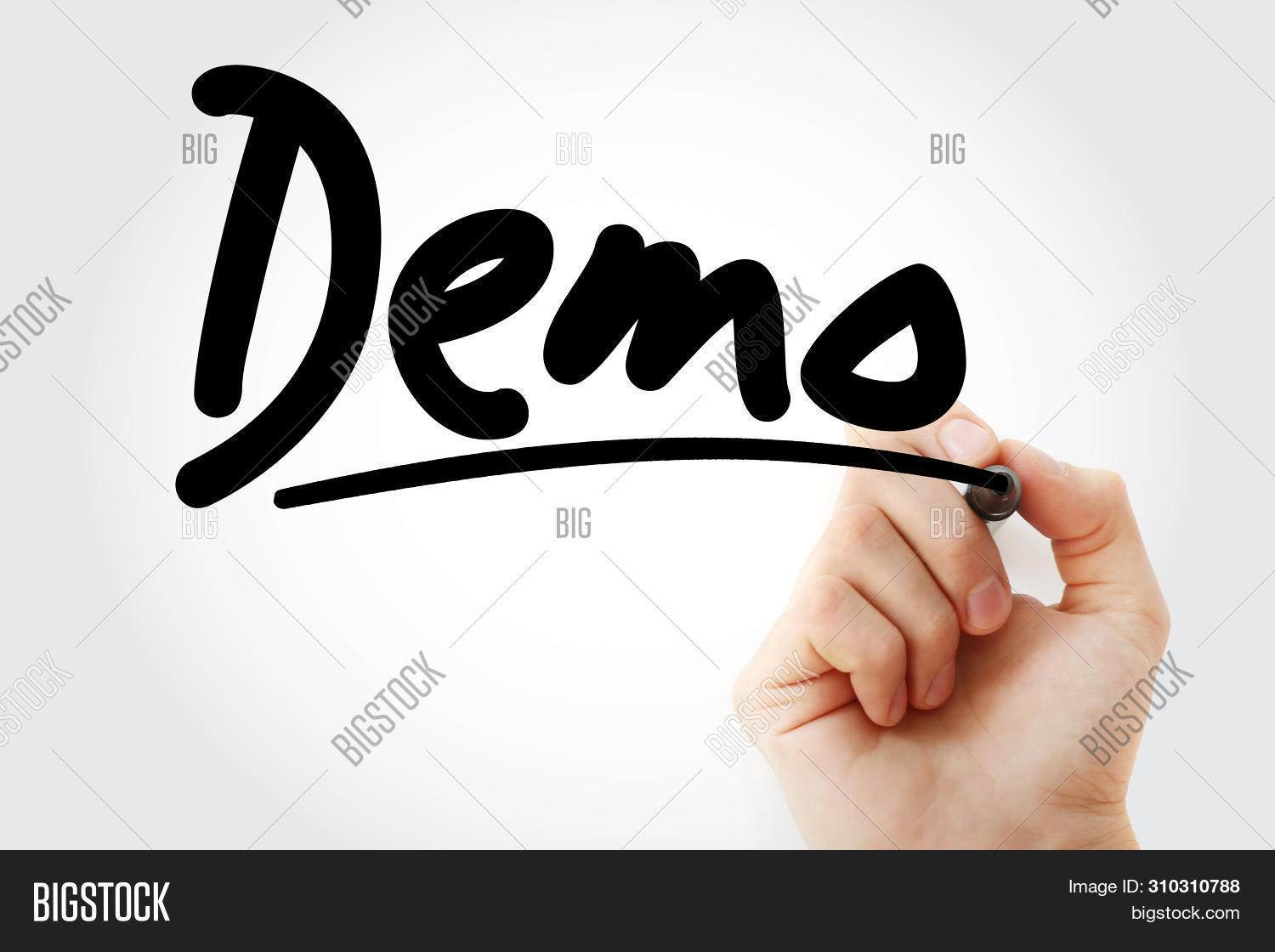 Demo Text Marker, Image & Photo (Free Trial) | Bigstock