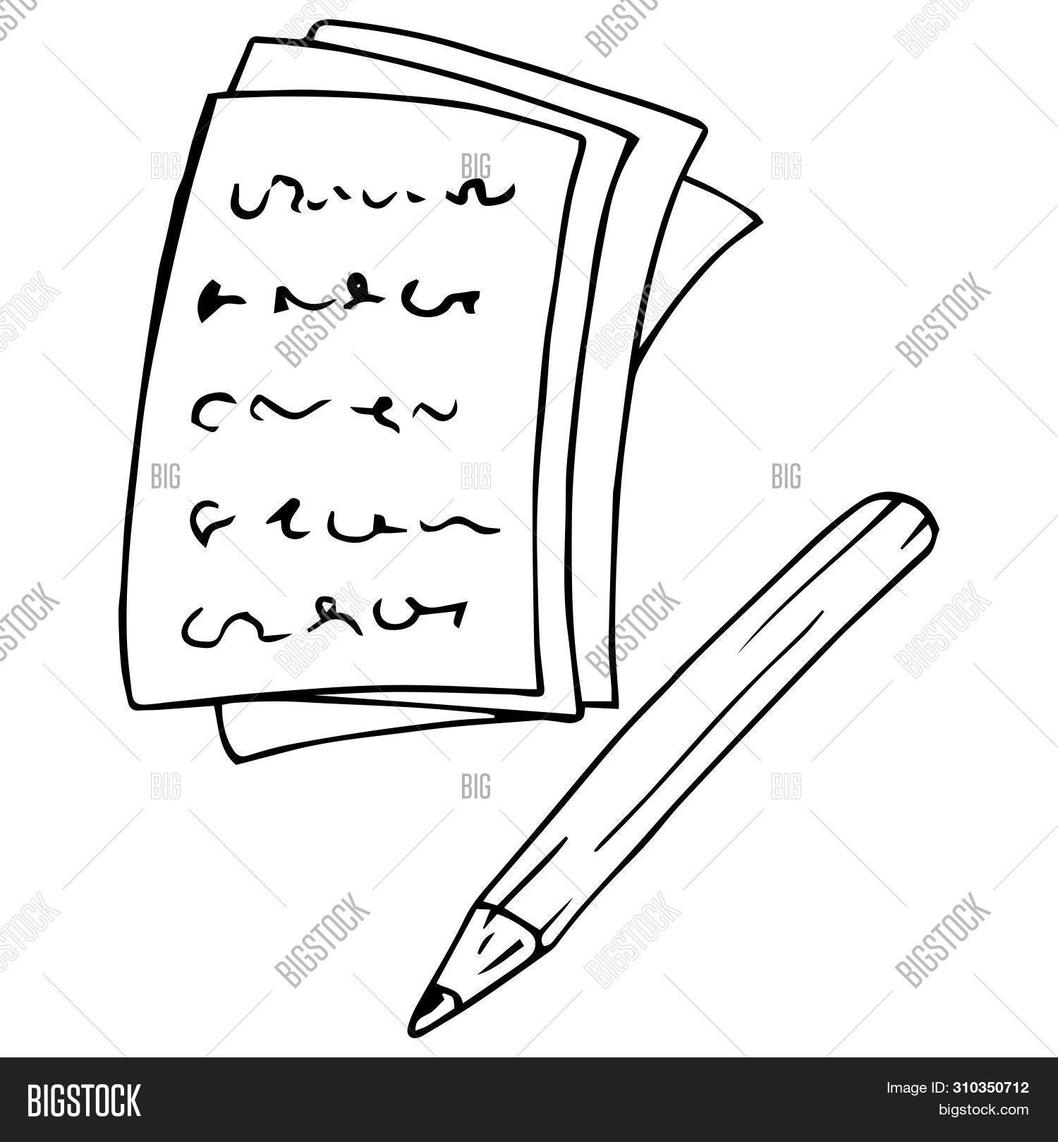 Sheets Paper Text, Vector & Photo (Free Trial) | Bigstock