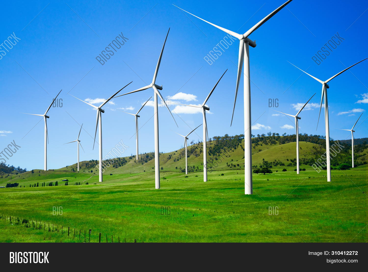 Wind Turbine Farm Image & Photo (Free Trial) | Bigstock