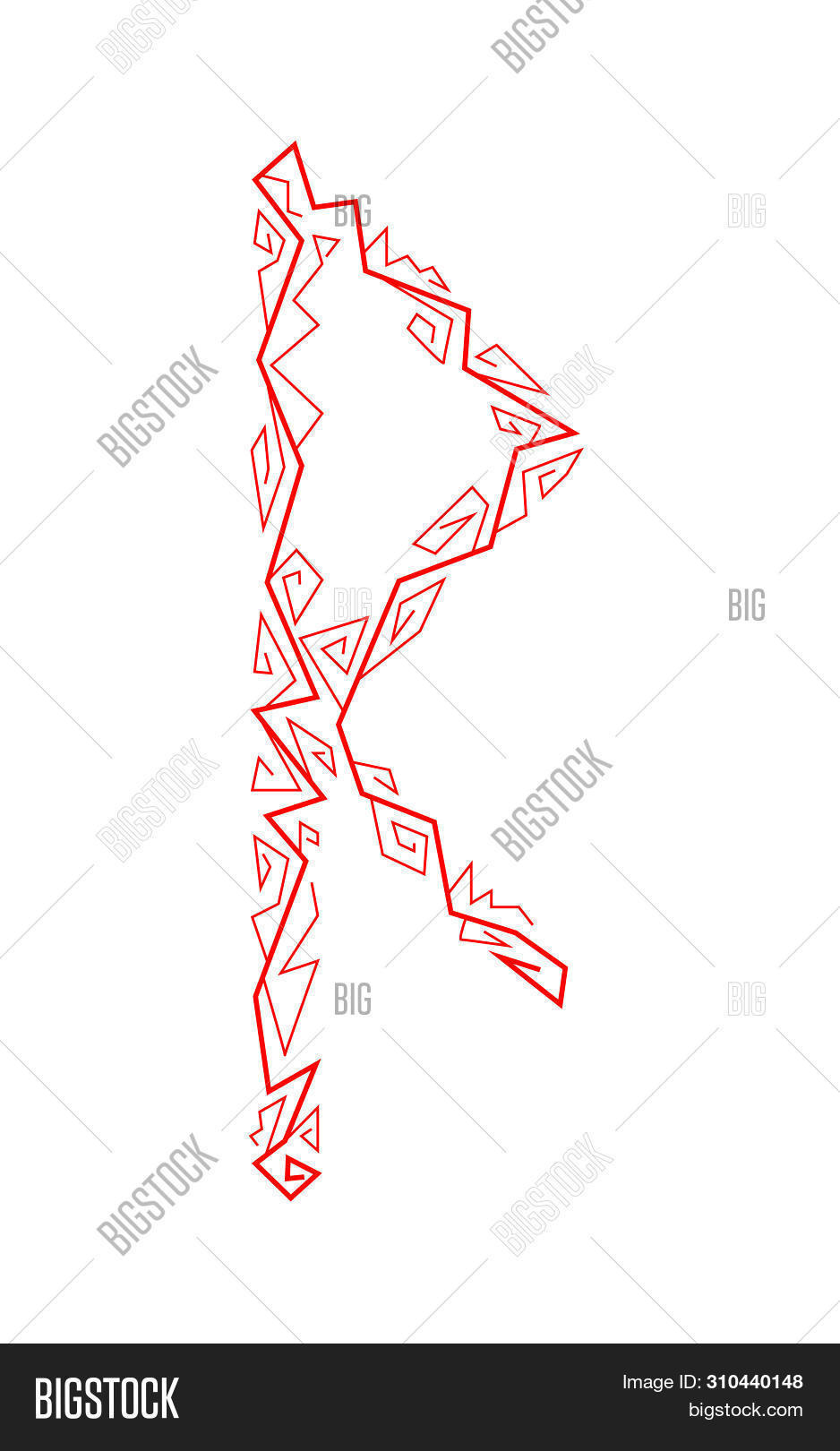 Raido Rune. Ancient Image & Photo (Free Trial) | Bigstock