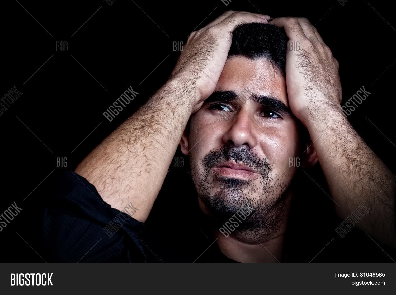 Portrait Stressed Sad Image & Photo (Free Trial) | Bigstock