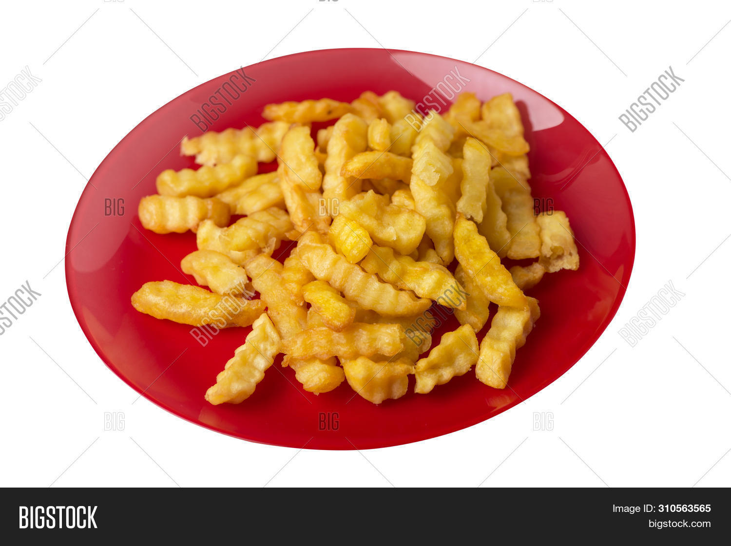 French Fries On Red Image & Photo (Free Trial) | Bigstock