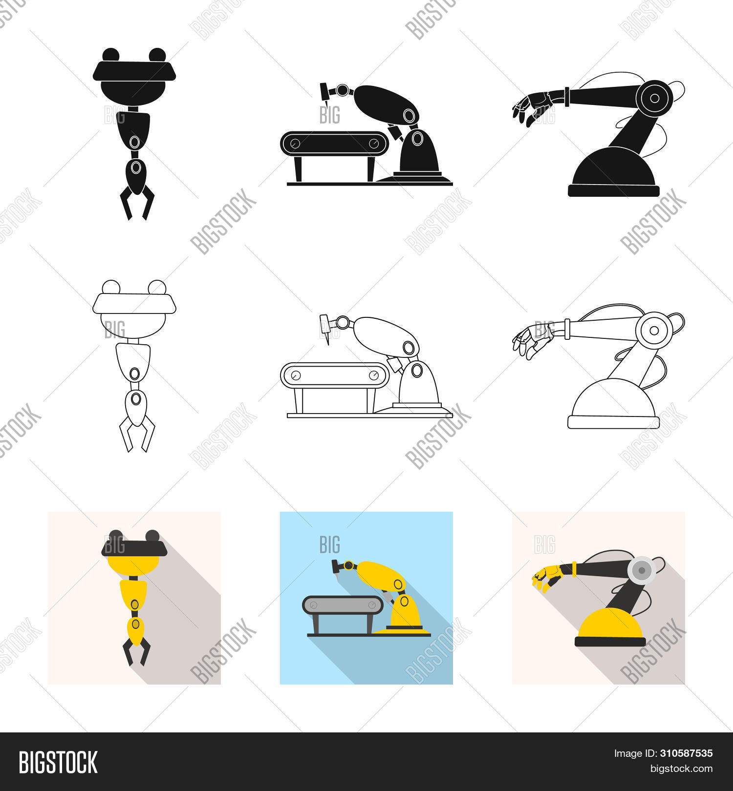 Bitmap Design Robot Image & Photo (Free Trial) | Bigstock