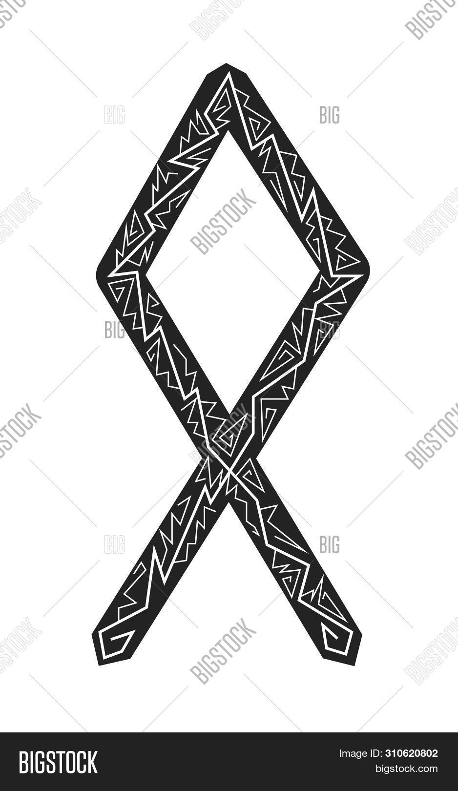 Othala Rune. Ancient Image & Photo (Free Trial) | Bigstock