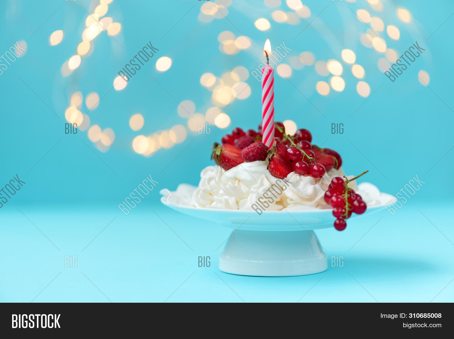 Pavlova Birthday Fruit Image & Photo (Free Trial) | Bigstock