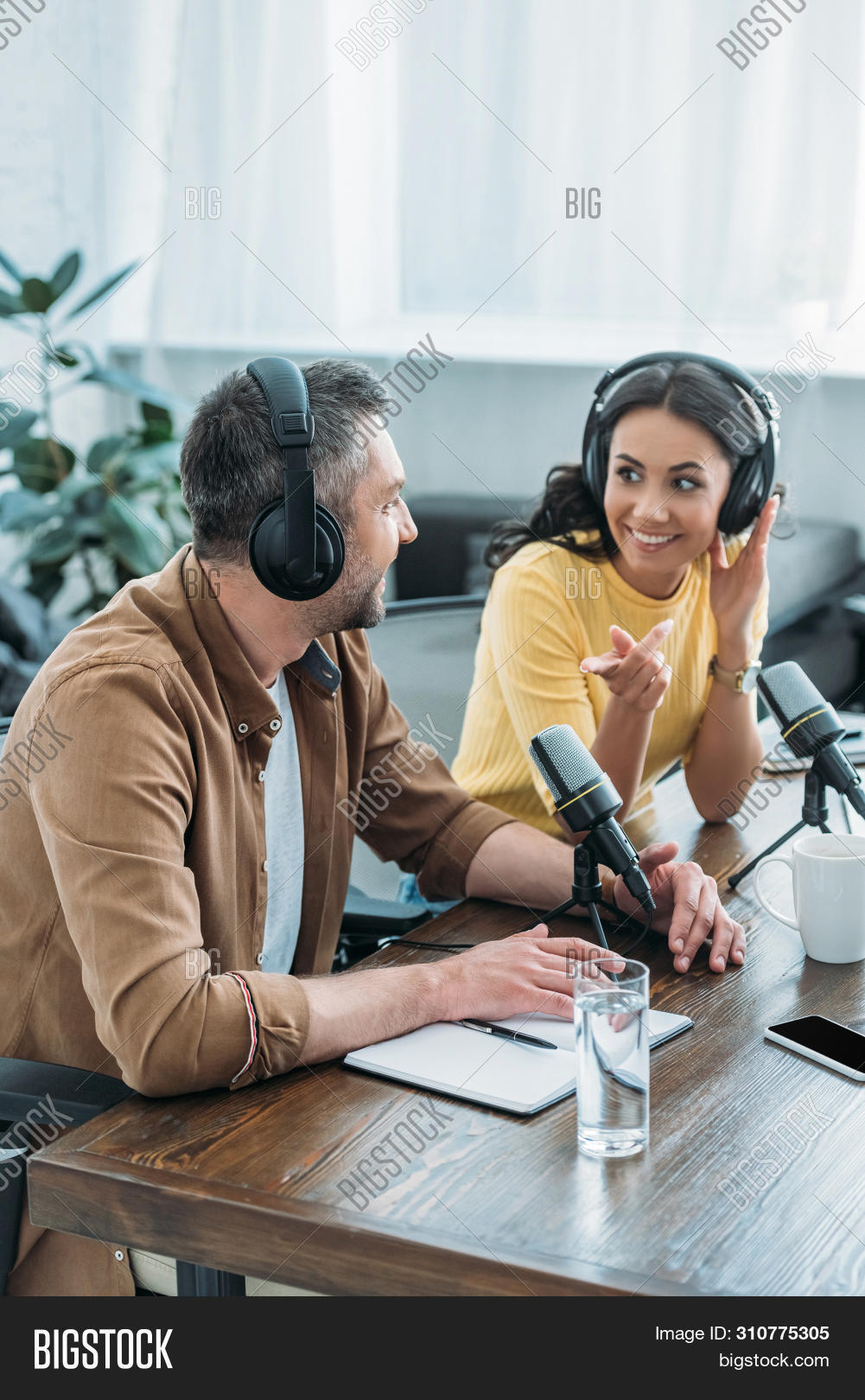 Cheerful Radio Host Image & Photo (Free Trial) | Bigstock