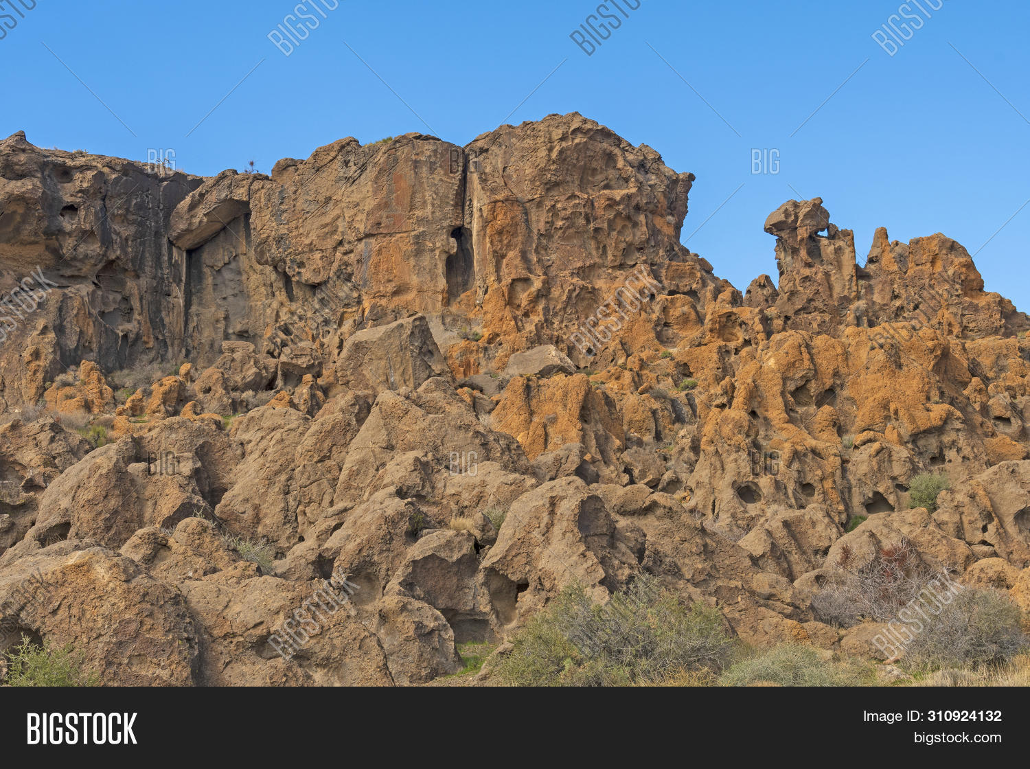 Eroded Volcanic Tuff Image & Photo (Free Trial) | Bigstock