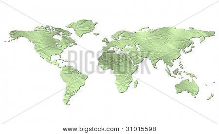 World Map Crumpled Image & Photo (Free Trial) | Bigstock