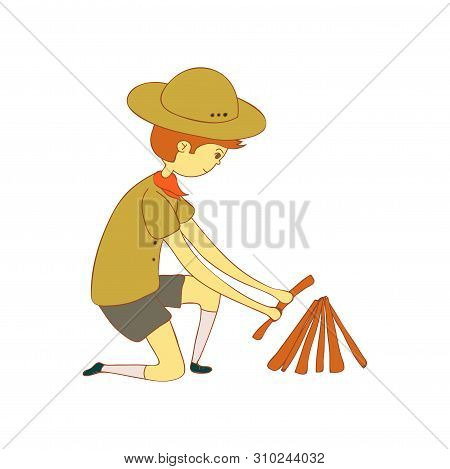 Boy Scout Preparing Vector & Photo (Free Trial) | Bigstock