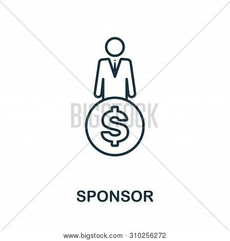 Sponsor Outline Icon. Image & Photo (Free Trial) | Bigstock