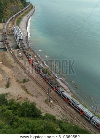 Landscape Two Trains Image & Photo (Free Trial) | Bigstock