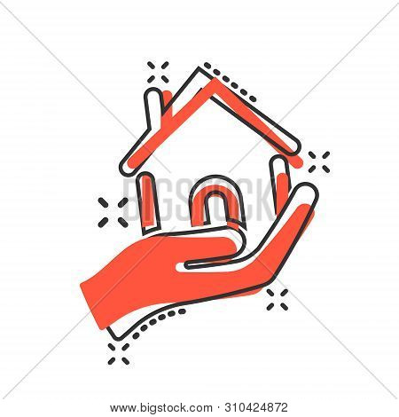 Home Care Icon Comic Vector & Photo (Free Trial) | Bigstock