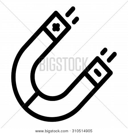 Magnet Icon. Outline Vector & Photo (Free Trial) | Bigstock