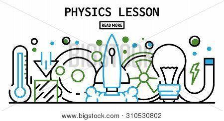 Physics Lesson Banner Vector & Photo (Free Trial) | Bigstock