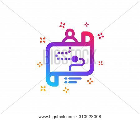 Journey Path Map Icon Vector & Photo (Free Trial) | Bigstock