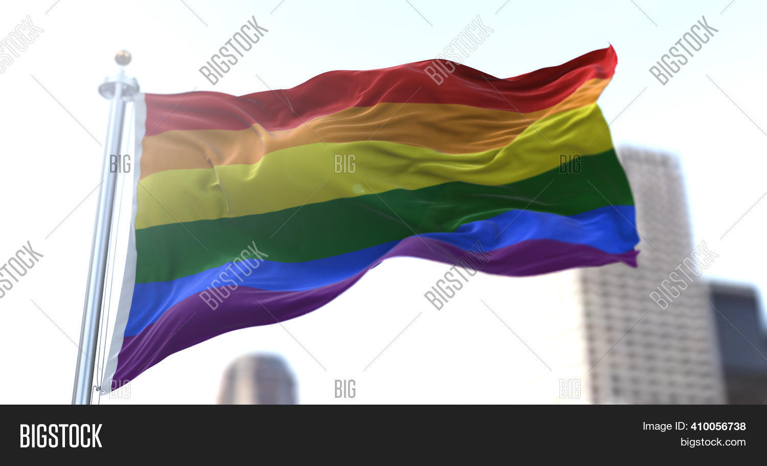 Rainbow Flag Flapping Image & Photo (Free Trial) | Bigstock