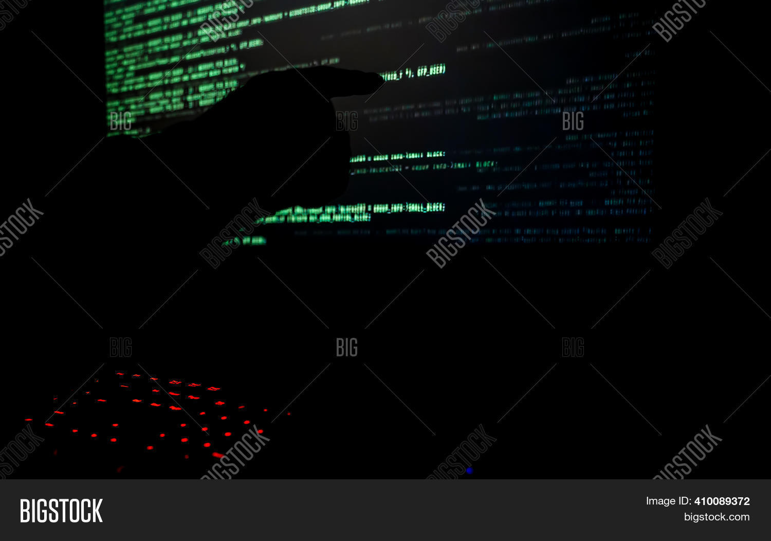 Hacker Pointing Code Image & Photo (Free Trial) | Bigstock