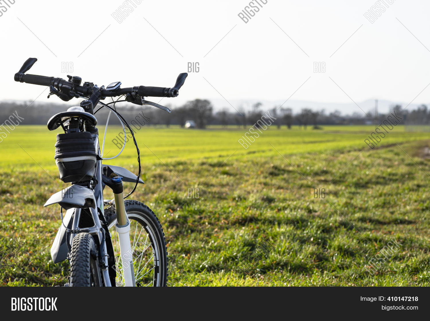 Bicycle Handlebar Seen Image & Photo (Free Trial) | Bigstock