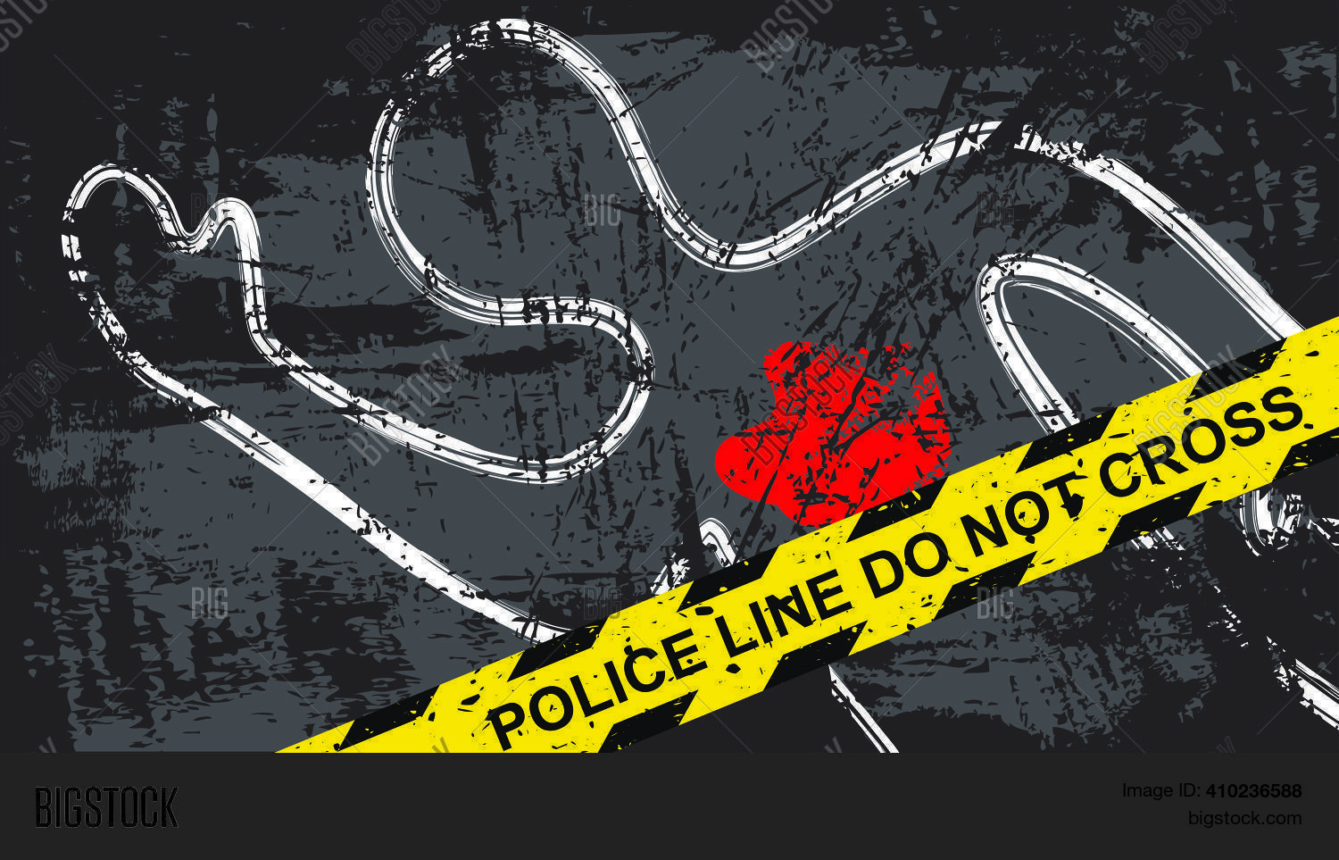 Crime Scene Vector & Photo (Free Trial) | Bigstock
