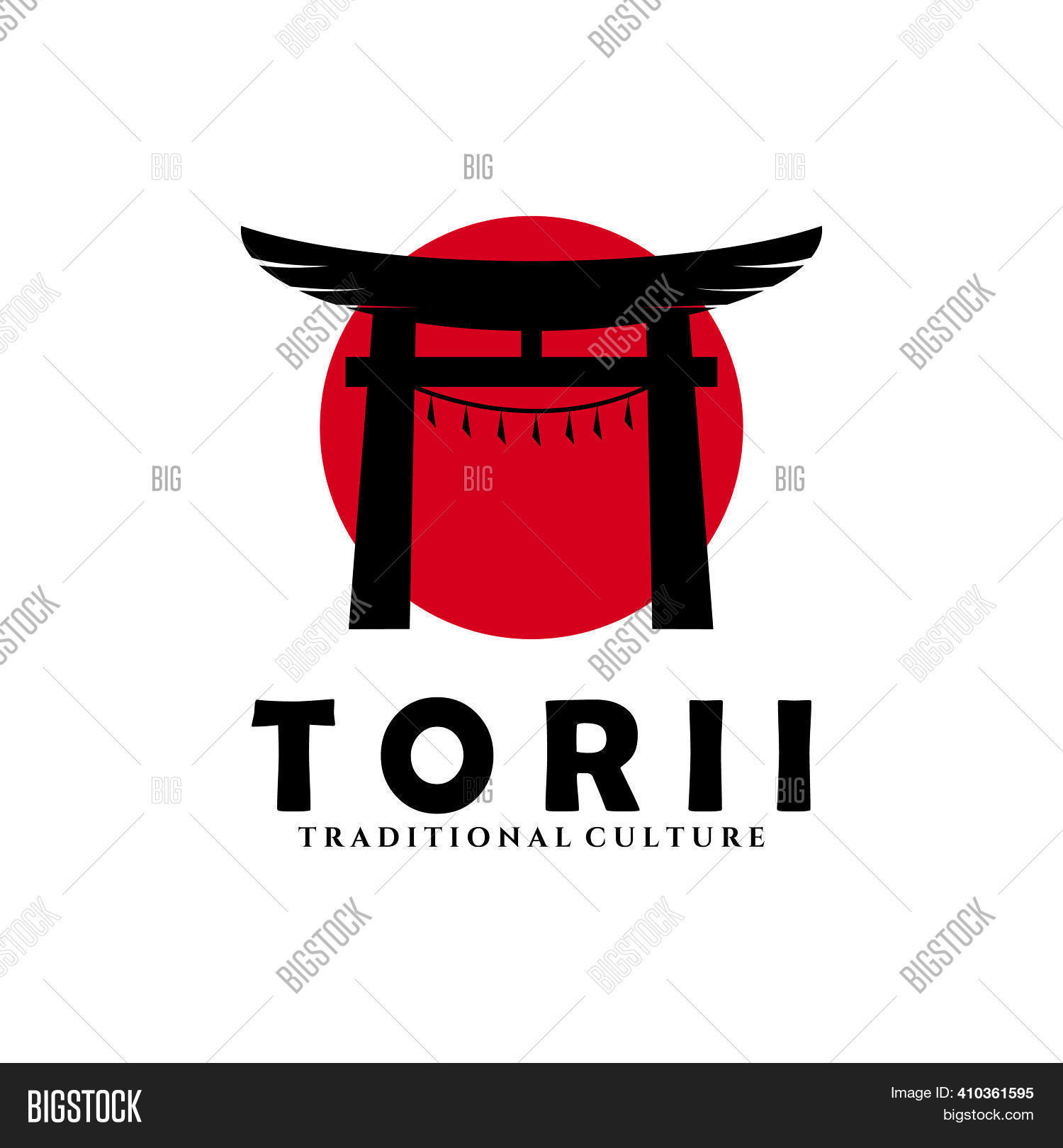 Torii Logo Japanese Image & Photo (Free Trial) | Bigstock