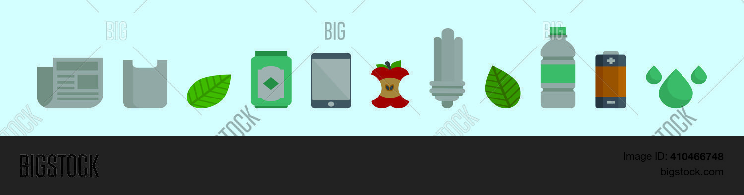 Set Biodegradable Vector & Photo (Free Trial) | Bigstock