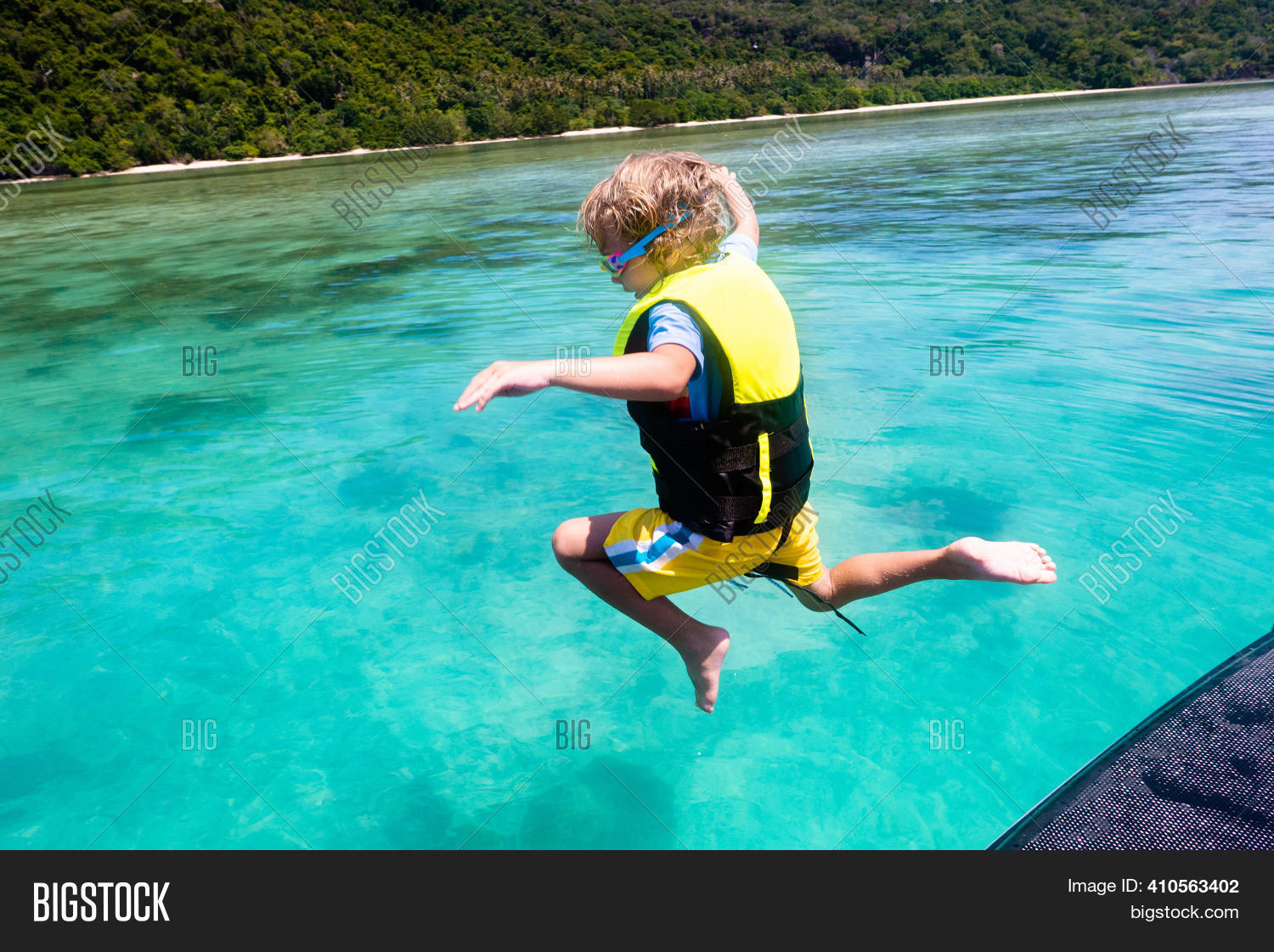 Kids Jump Into Sea. Image & Photo (Free Trial) | Bigstock