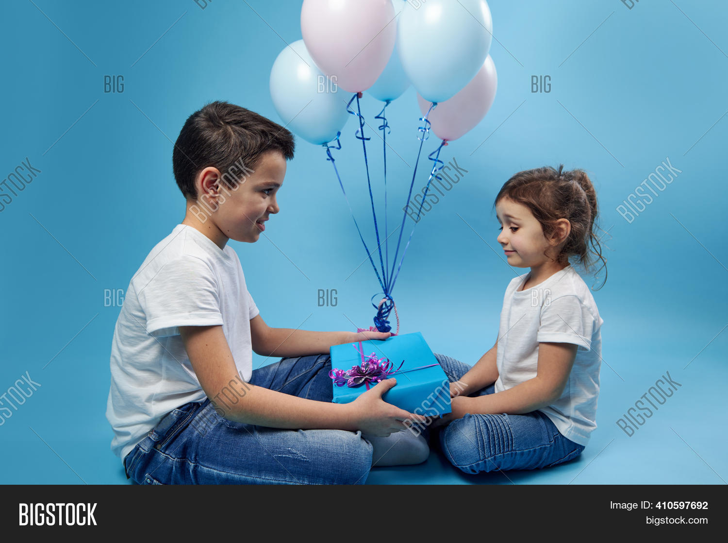 Little Boy Gives Gift Image & Photo (Free Trial) | Bigstock