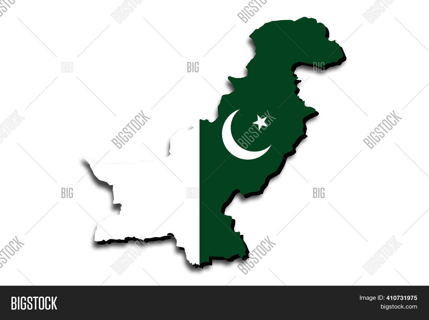 Outline Map Pakistan Image & Photo (Free Trial) | Bigstock