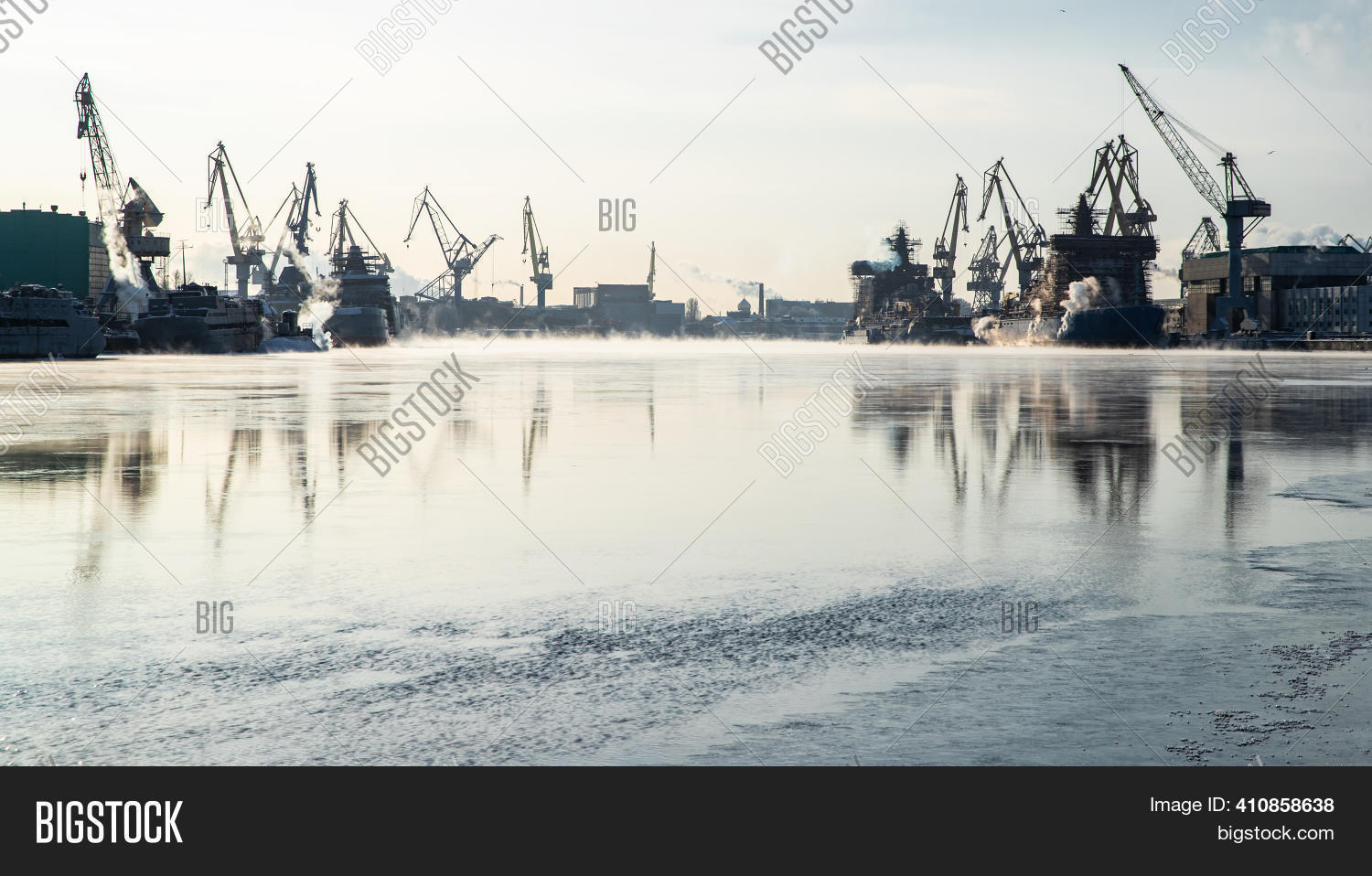 Cranes Baltic Shipyard Image & Photo (Free Trial) | Bigstock