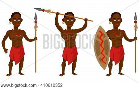 African Tribal Man Clipart