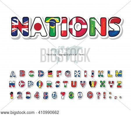 World Flags Cartoon Vector & Photo (Free Trial) | Bigstock