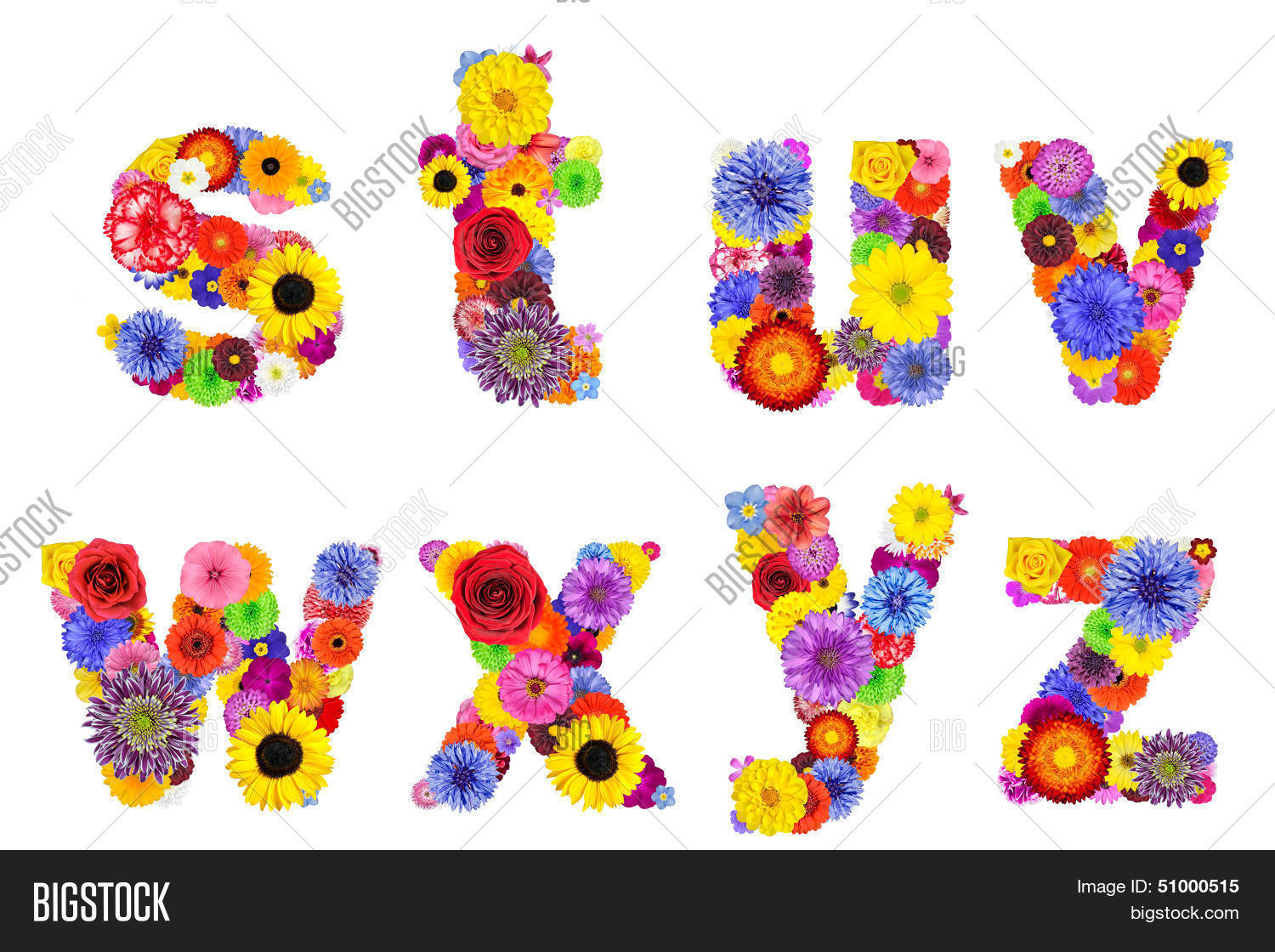 Floral Alphabet Image & Photo (Free Trial) | Bigstock