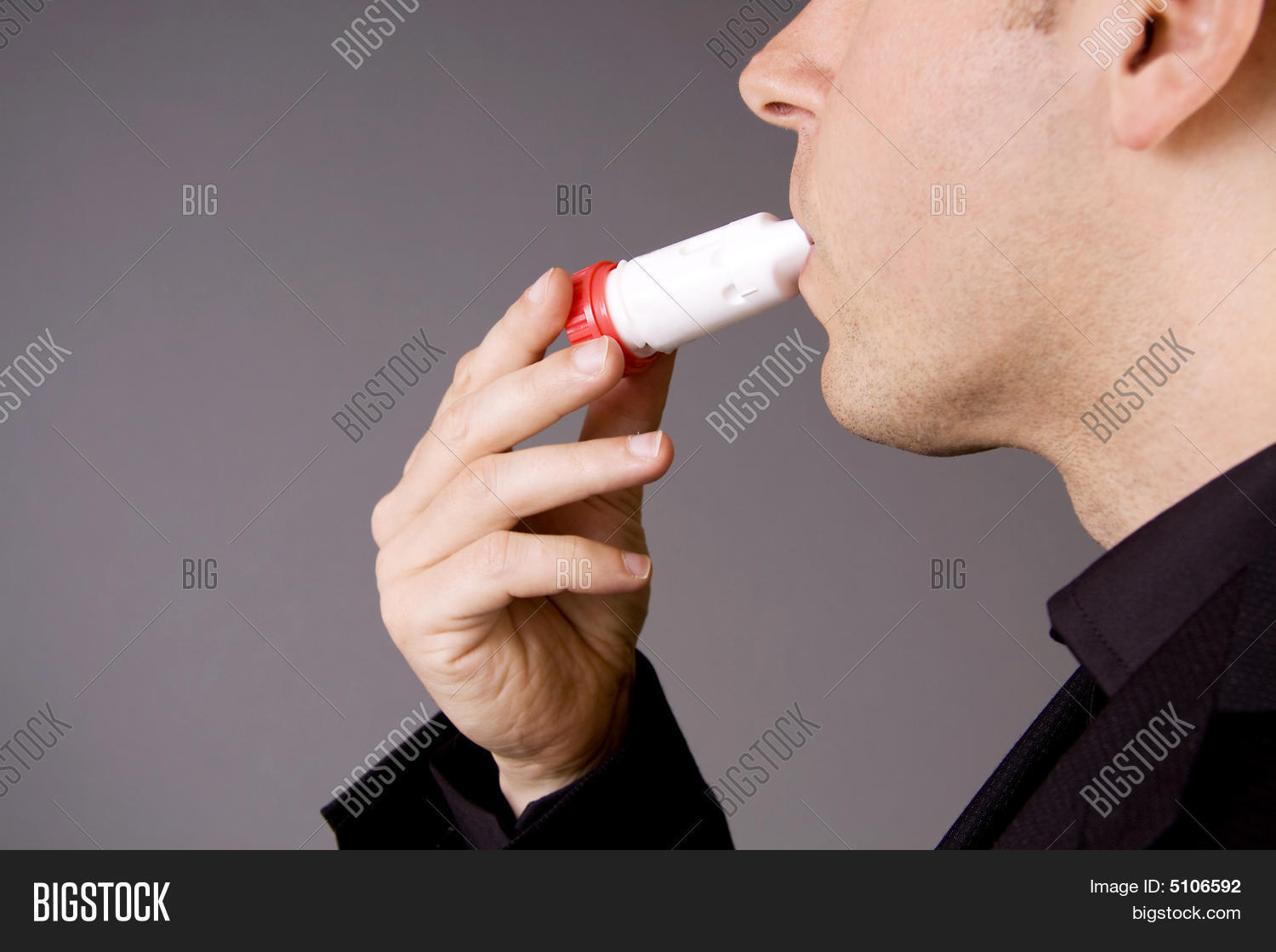 Using Inhaler Image & Photo (Free Trial) | Bigstock