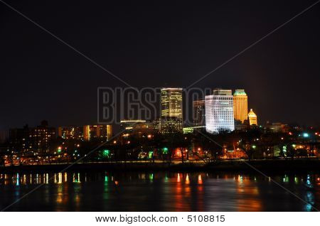 Tulsa Skyline Night Image & Photo (Free Trial) | Bigstock