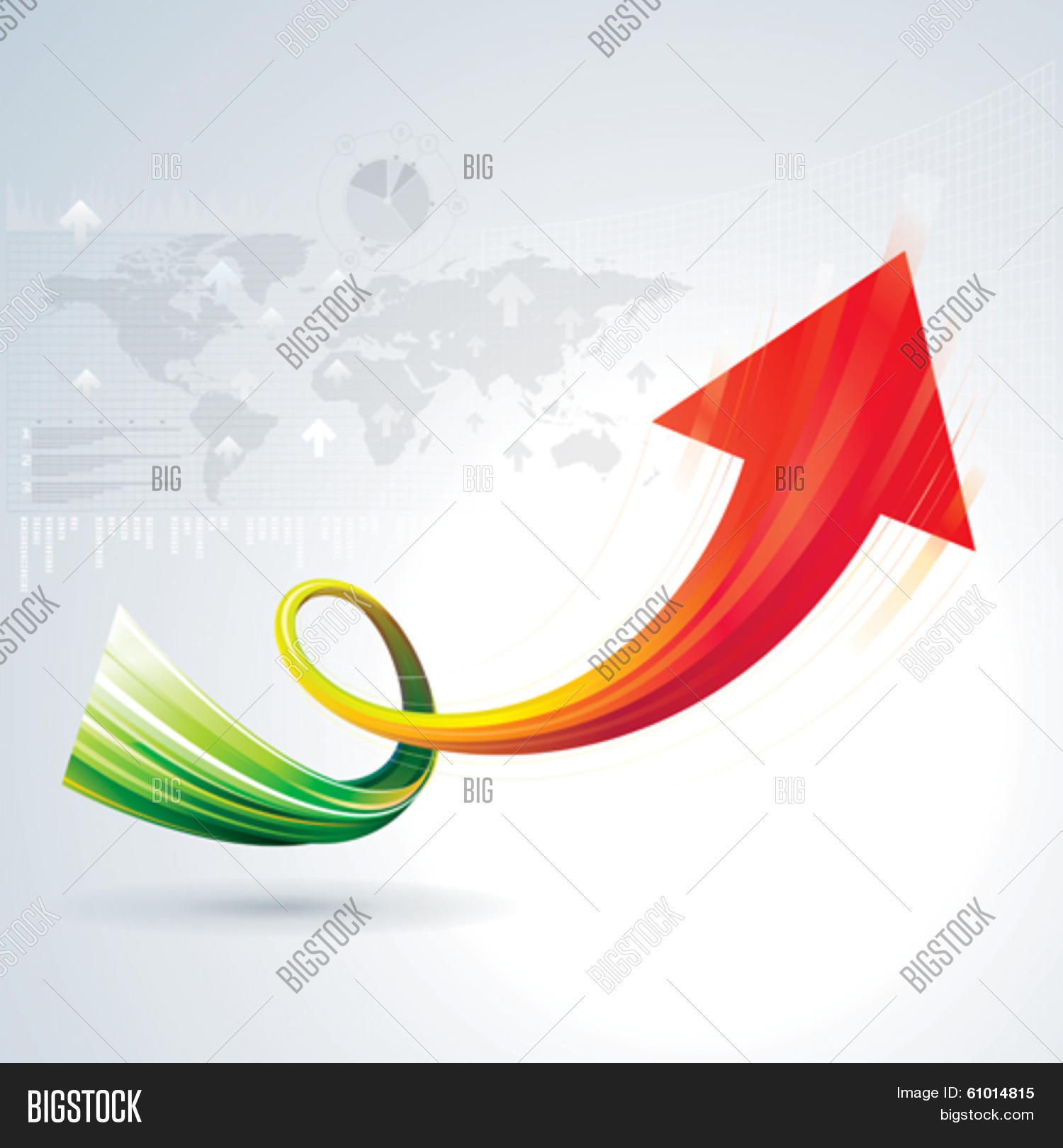 Growth Arrow Sign Vector & Photo (Free Trial) | Bigstock