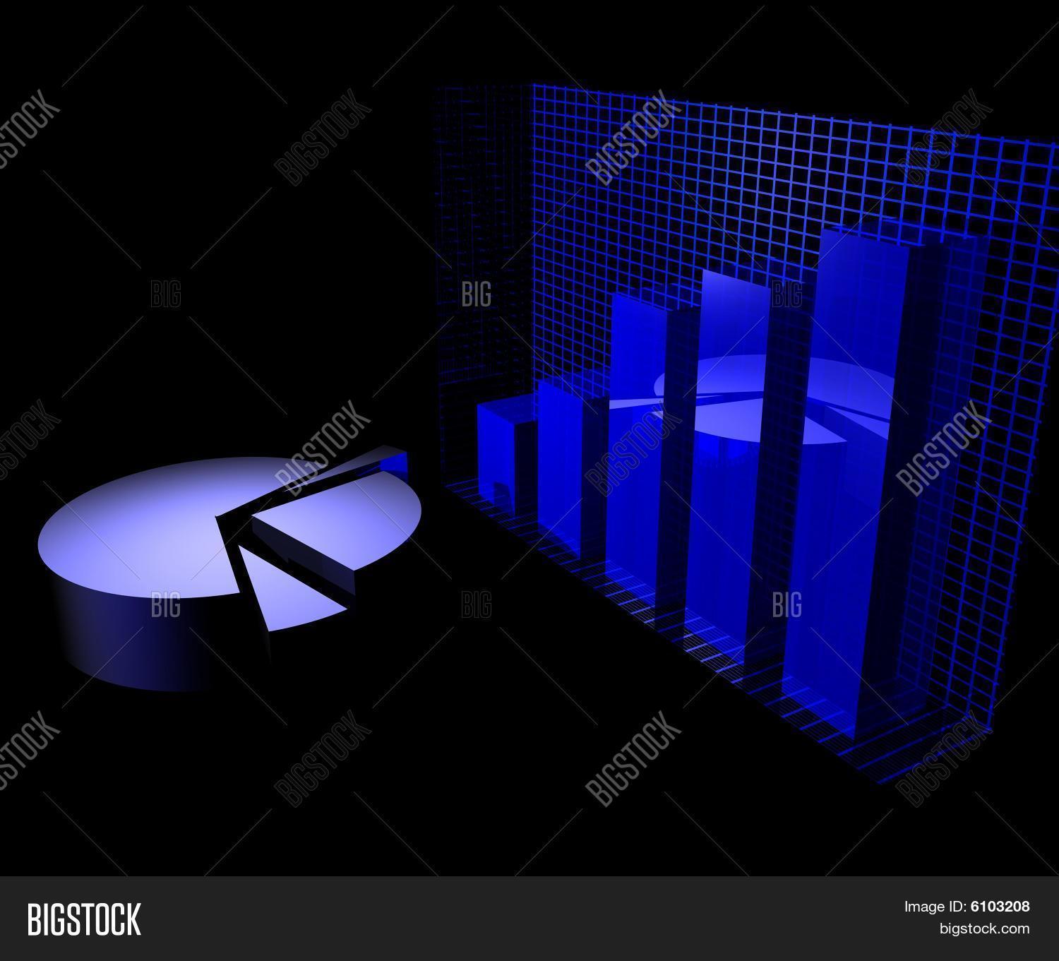 Blue Chart On Black Image & Photo (Free Trial) | Bigstock