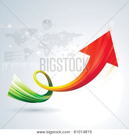 Growth Arrow Sign Vector & Photo (Free Trial) | Bigstock