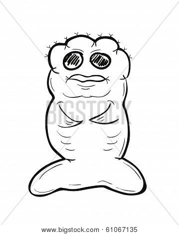 Sketch Ugly Fish Vector & Photo (Free Trial) | Bigstock