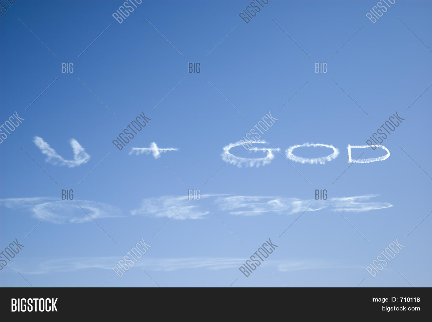 U Plus God Skywriting Image & Photo (Free Trial) | Bigstock